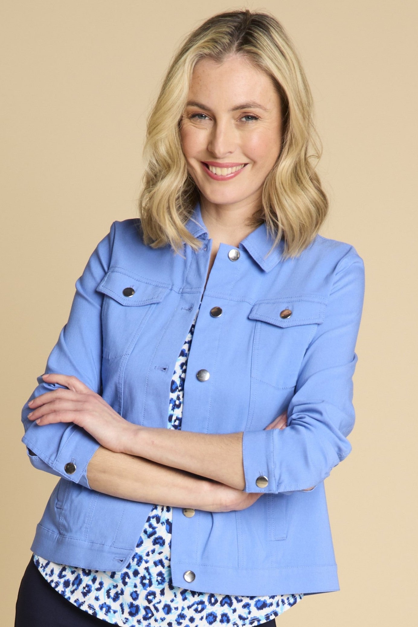Jean Style Bengaline Jacket True Blue – Emreco