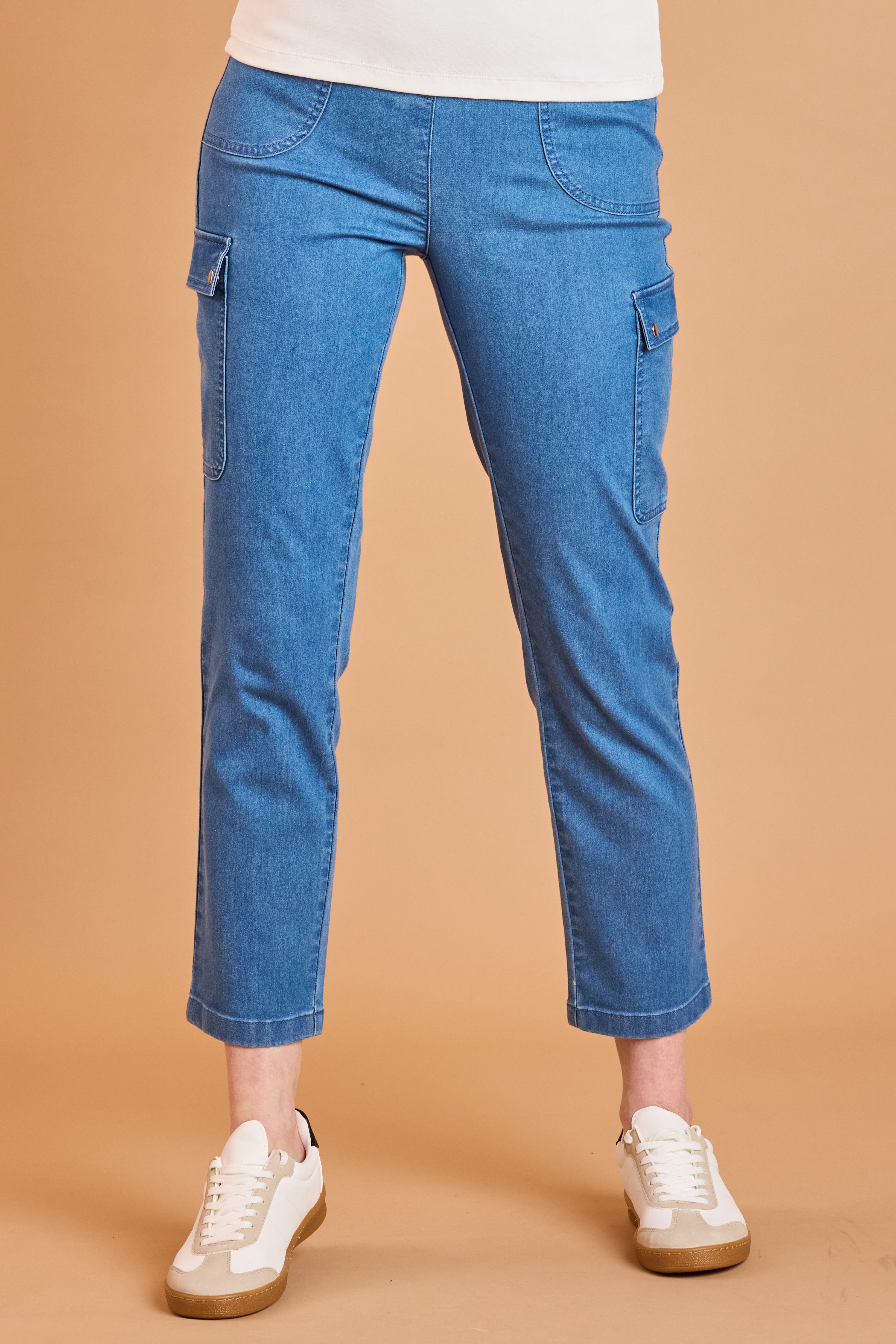 Stretch Denim Combat Trousers – Emreco